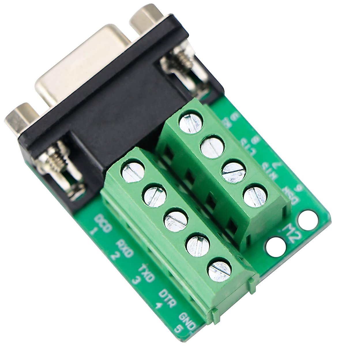 Zovfam DB9 Breakout Connector, Female D-SUB Adapter Plate Connector RS232 Serial to Terminal Board Signal Modul-3 Pcs