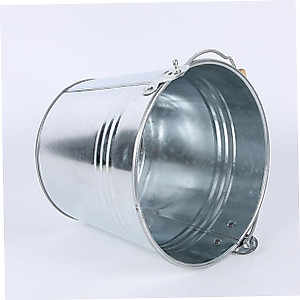 3Pcs Charcoal Pail Small Coal Scuttle ash Bucket for Fireplace Small tin Buckets BBQ Charcoal Holder Milk Pail Iron ash can Pail tin Farmhouse Compost can Wood Grease Paper Bucket