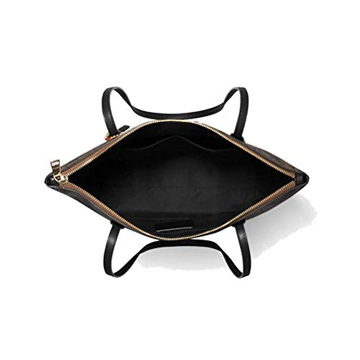 COACH Women's Outline Signature Zip Tote (IM/Brown/Black)