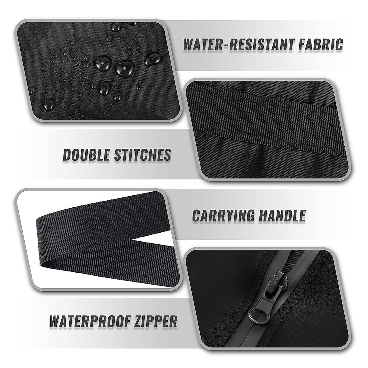 Outdoor Patio Cushion Storage Bags 68Inch Waterproof Extra Large Patio Furniture Cover Cushion Storage Bag with Handle and Zipper