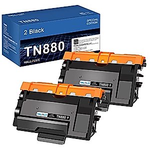 TN880 TN-880 Replacement for Brother TN880 TN-880 Toner High Capacity to Compatible with HL-L6200DW HL-L6300DW HL-L6200DWT HL-L6250DW MFC-L6800DW MFC-L6700DW (2 Black)