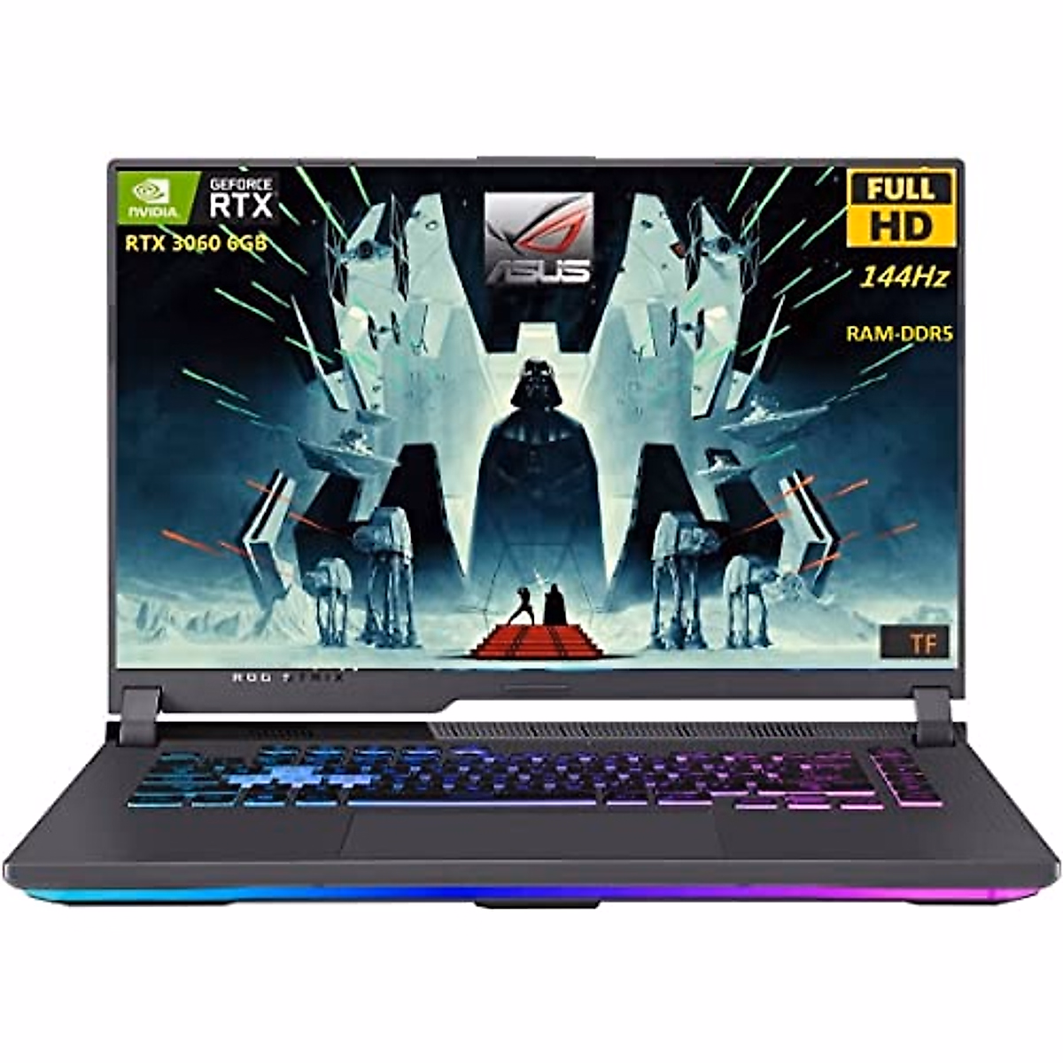 ASUS Latest ROG Strix Premium G15 Series Gaming Laptop, 15.6” 144Hz IPS FHD Display, 6GB NVIDIA RTX 3060, 8-Core AMD Gaming Ryzen 7-4800HX, 64GB DDR5, 1.5TB SSD, Wi-Fi6, Backlit RGB-KYB, Win11H, T.F