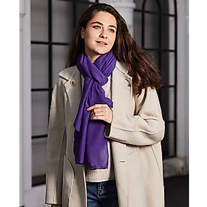 MissShorthair Womens Solid Color Scarfs Long Lightweight Scarf for Women Large Sheer Wrap Shawl