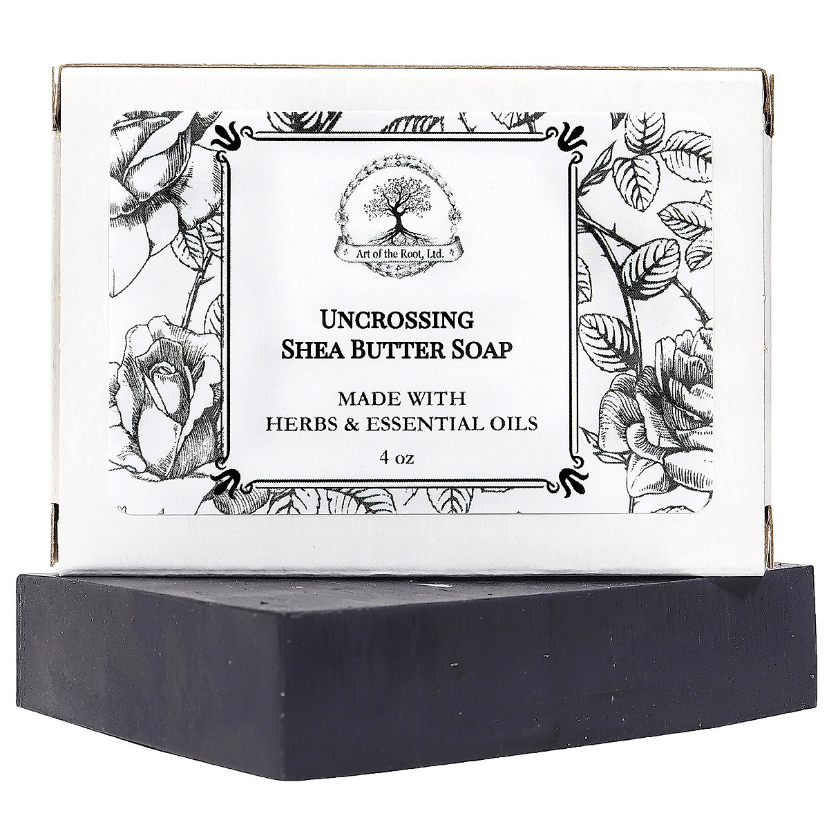 Art of the Root Uncrossing Herbal Shea Soap Bar | Handmade with Herbs & Essential Oils | Curses, Spells, Jinxes & Negative Energy Rituals | Hoodoo Wiccan Pagan Voodoo