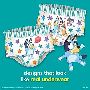 Pampers Easy Ups Boys & Girls Bluey Potty Training Pants - Size 4T-5T, 18 Count, Training Underwear (Packaging May Vary)