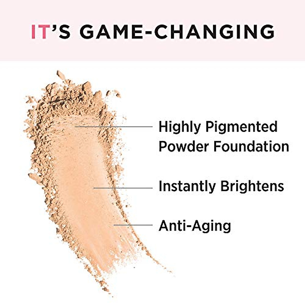 IT Cosmetics Celebration Foundation Illumination, Medium (W) - Full-Coverage, Anti-Aging Powder Foundation - Blurs Pores, Wrinkles & Imperfections - 0.3 oz Compact