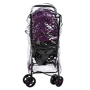 Fdit Clear Baby Stroller Rain Cover PVC Universal Waterproof Ventilation Windproof Dust Weather Shield Umbrella Pram Cover Accessory