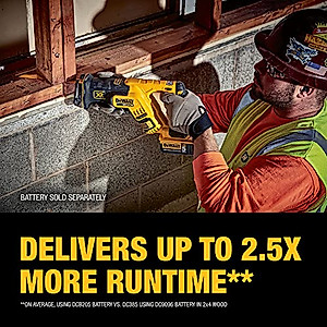 DEWALT 20V MAX* XR Reciprocating Saw, Compact, Tool Only (DCS367B)