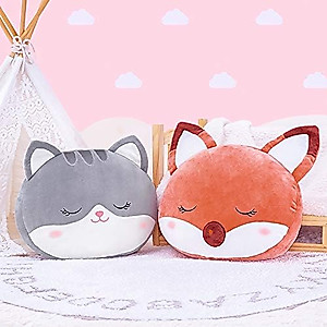 Lazada Kids Pillow Cat Plush Pillows Toy Soft Gift Baby Girl Gifts Gray 15 Inches