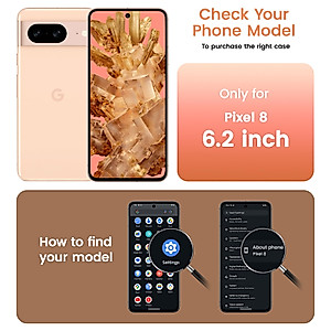 OTOFLY Designed for Pixel 8 Case, [Military-Grade Drop Protection][Anti-Scratch Microfiber Lining] Silicone Slim Thin Shockproof Phone Case for Google Pixel 8 (Pine Green)