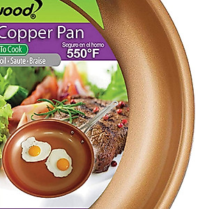 Brentwood BFP-320C 8-inch Non-Stick Induction Copper Frying Pan