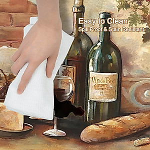 Farmhouse Kitchen Rugs and Mat, Grapes Wine Glasses Kitchen Mats for Floor, Rustic Anti Fatigue Kitchen Sink Rugs, Non Skid Washable Microfiber Kitchen Floor Decor Carpet 24"x36"