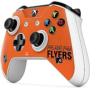 Skinit Decal Gaming Skin Compatible with Xbox One S Controller - Officially Licensed NHL Philadelphia Flyers Lineup Design