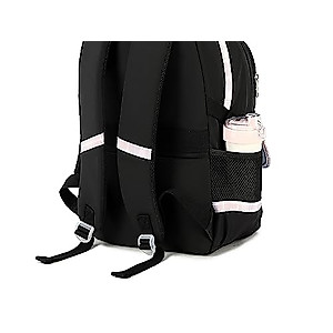 Allviper Cute Girls Backpack Bookbag for Teen Students Knapsack Women Casual Daypack Black