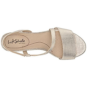 LifeStride Womens Yasmine Sandal Platino 6 M