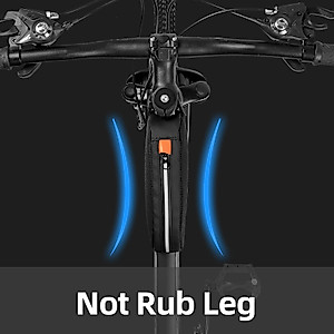 VENFOREST Bike Top Tube Bag Waterproof Bicycle Front Frame Bag Top Tube Bike Pouch for Road Mountain Bicycle Outdoor Cycling Travel Hiking