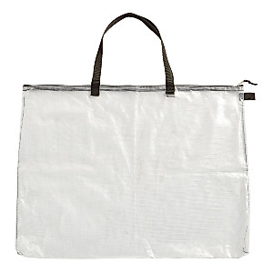 KINGART Art Portfolio Bag Poster Storage Bag Poster Board Holder with Handle and Zipper 19 x 25 Inch Organizer Transparent Bag for Large Posters, Poster Board, Painting, Bulletin Boards