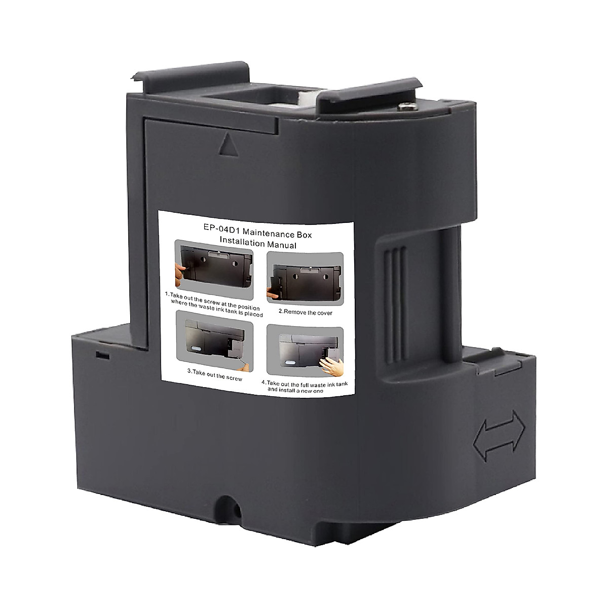 AYMSous T04D1 T04D100 Ink Maintenance Box Remanufactured Waste Ink Tank for Epsn XP-5100 WF-2800 WF-2865 ET-3700 ET-2700 ET-2750 WF-2860 ET-4750 ET-3750 etc