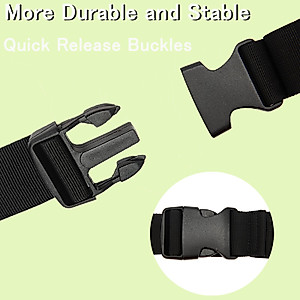 Everkeen Camping Chair Wall Storage for Garage Hanging Organizer, Adjustable Nylon Storage Straps with Quick Release Buckles,Wall Mounted Holder for Beach Chairs,Umbrella,Yoga Mats