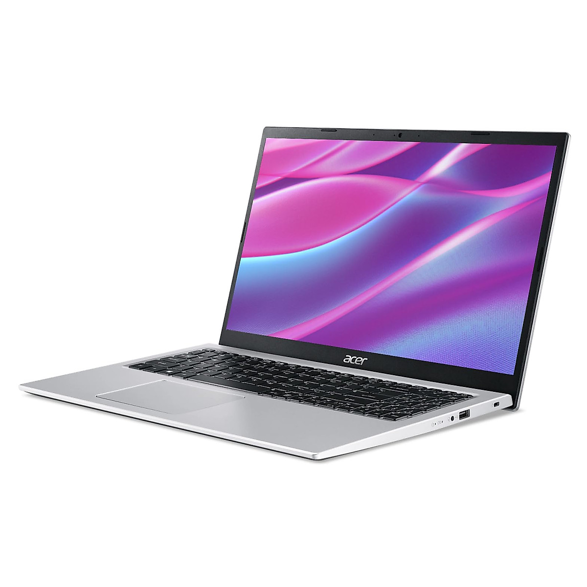 acer Newest Aspire 1 15.6" FHD Slim Laptop Computer, 8GB RAM, 64GB+ 256GB NVMe SSD, Intel Dual-Core Processor, 1-Year Office 365, Numeric KYB, HDMI, Webcam, WiFi, Ethernet, Win 11, w/CUE Accessories