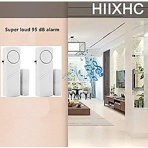 Hiistar Personal Security Window & Door Alarm Bell | Wireless Sensor Door Window Burglar Alarm | Pack of 10