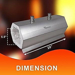 FEBTECH Portable Propane Blacksmith Forge Double Burner, 2600F Rated, for Knife making Blacksmith Farrier Bladesmith Forging Tools & Heat Treatment - Hexagonal Shape Forge