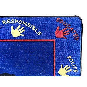 KidCarpet.com World Character Classroom Rug, 7'6" x 12' Rectangle Multicolored