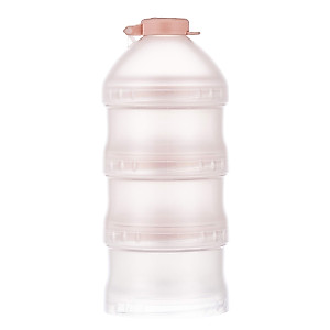 Simba Twist-Lock Stackable Milk Powder Formula Dispenser and Snack Storage Containers, Pink (BPA Free)