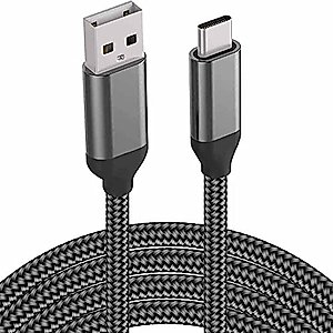 10FT USB C Charger Cable,Fast Charging,Nylon,Power Cord for Samsung Galaxy S22 S21 S20 S10e S10 Plus, Note 10 9, A01 A10e A20 A50 A51 A70, Moto G Power/Stylus, G9 Power, One 5g Ace, LG Stylo 6 5 G8 G7