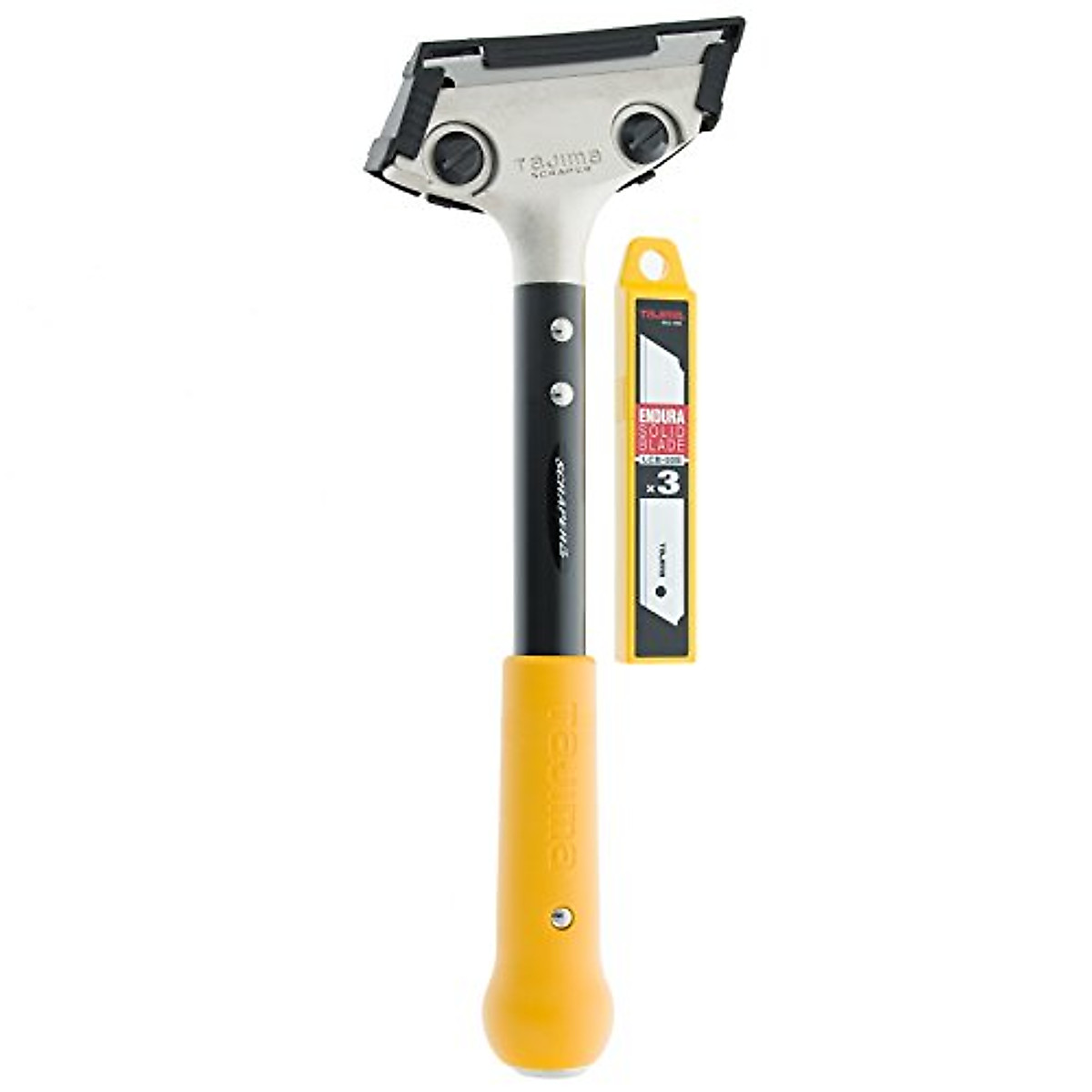 Tajima SCRL300 Scrape-Rite Reversible Blade Scraper, Silver/Black/Yellow, 265 mm