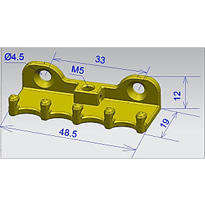 Guyker Electric Guitar Tremolo Bridge Spring Claw Full Solid Brass Hook With Screw