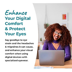 Sleep ZM Fit Over Daytime 45% Blue Light Glasses for Computer, TV, Gaming Use Improve Sleep Quality by Naturally Producing Melatonin for Women and Men