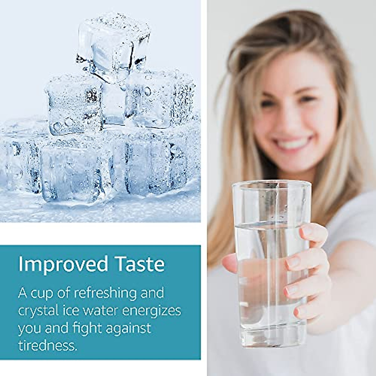 AQUA CREST I2000 2 Under Sink Water Filter, 26K Gallons, Replacement Cartridge for Everpure i2000, MC2, ESO7, MH2, EV9612-22, EV9612-56, EV9607-25, EV9613-21, NSF/ANSI 42 Certified, Pack of 2