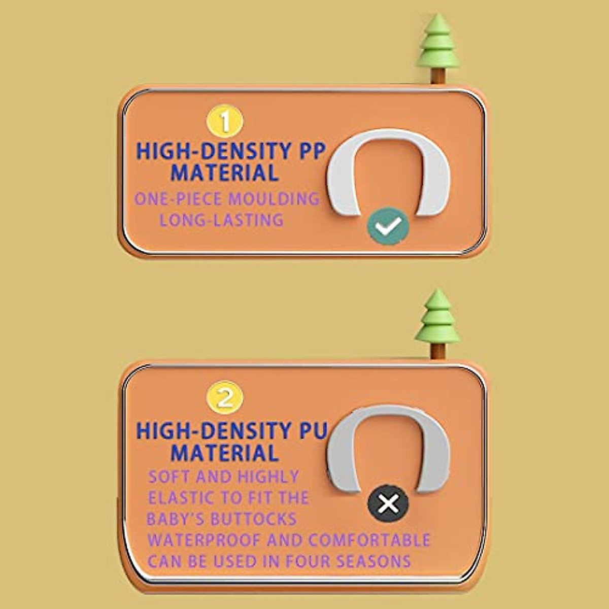 2 in1 Potty Training Seat and widening Double Layer Pedal Toilet Ladder,Potty with Non Slip pad,Two Sets,with Toilet Training Function,with Toilet Training Function