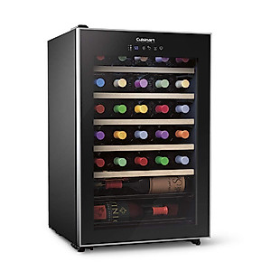 Cuisinart CWC-3000CU 30-Bottle Private Reserve Compressor Wine Cellar, Black