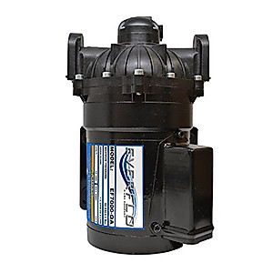 Everflo EF7000-BOX 7.0 GPM 12V Diaphragm Pump-1/2 FNPT Ports, Black