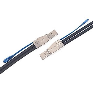 ipolex 12G External Mini SAS HD SFF-8644 to SFF-8644 Cable for Server, Raid Card & PCI Express Controller, 1-m(3.3ft)