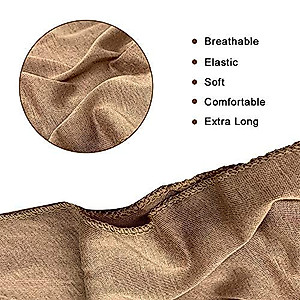 4 Packs Stretch Jersey Turban Heads Wrap African Head Wrap for Women Head Scarf Soft Headband Long Hair Scarf