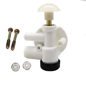 kipa 385314349 RV Water Valve Assembly Camper Trailer Boat Toilet Repair Kit for Sealand EcoVac Vacuflush Pedal Flush Toilets, Replacement for Most Dometic Foot Pedal Toilets Except 300 310 320 Model