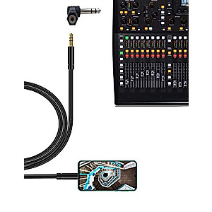 CERRXIAN Right Angle 1/4 Male to 1/8 Female Adapter, 90 Degree 6.35mm 3 Pole Male to 3.5mm Female Stereo TRS Headphone Audio Converter Connector(2-Pack)