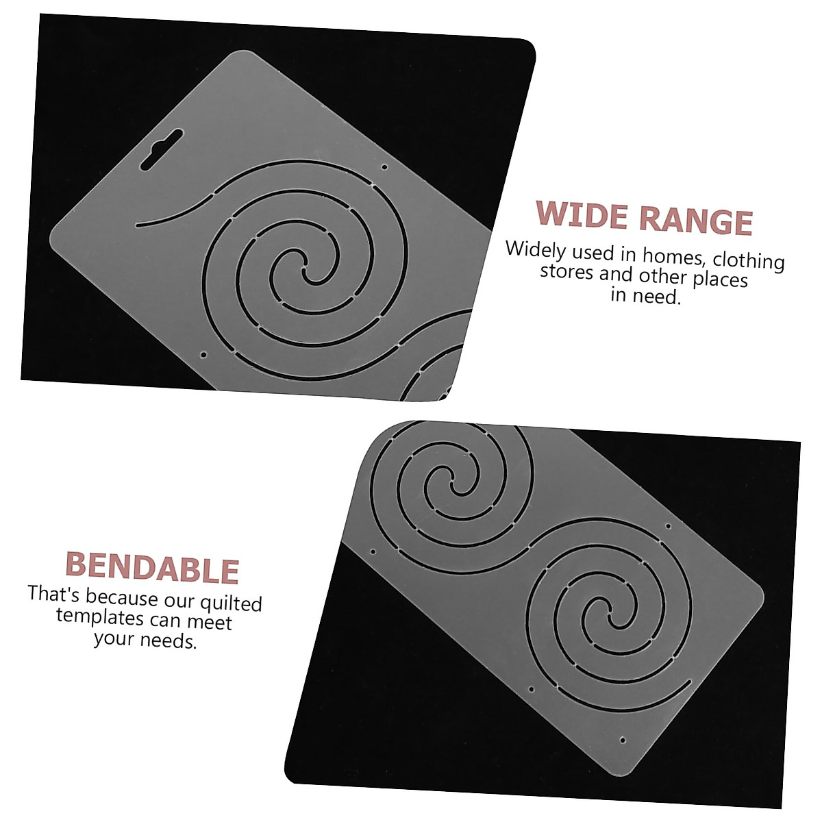 EXCEART Embroidery Template Embroidery Tools Quilting rulers Embroidery Stencils Quilting Tools Sewing Measure Tool Transparent Sewing Template Drawing Template pp Crimping Proofing Ruler