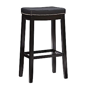 Linon Claridge Bar, Black Stool, 32" X 18.75" X 13"
