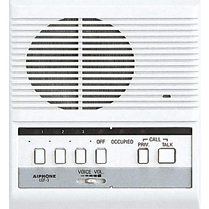 Aiphone LEF-3 Open Voice Selective Call Master Intercom, Accepts Up to Three Connecting Door, Sub-Master, or Master Intercoms