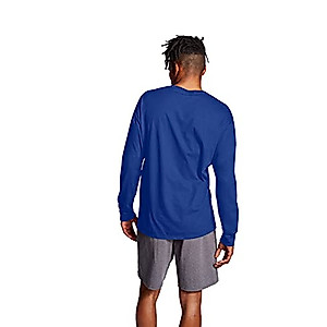 Champion Men's Classic Long Sleeve Tee, Surf The Web Script, Small