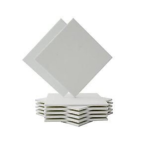 Acoustic Absorption Panels Zero Emission Sound Proofing Flame Retardant Panels, Use for Wall Decoration and Acoustic Treatment, 12 X 12 X 0.4 Inches 12 Packs (Snowy White)