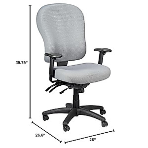 Tempur-Pedic TP4000 Ergonomic Fabric Mid-Back Task Chair, Grey (TP4000-GREY)