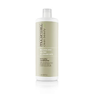 Paul Mitchell Clean Beauty Everyday Conditioner, Ultra-Rich Formula, Improves Elasticity, For All Hair Types, 33.8 fl. oz.