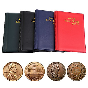 Album for Collectors, 120 Pockets Collection Book Holder, Collecting Album Supplies for Pennies, Quarters, Stamp (Green)