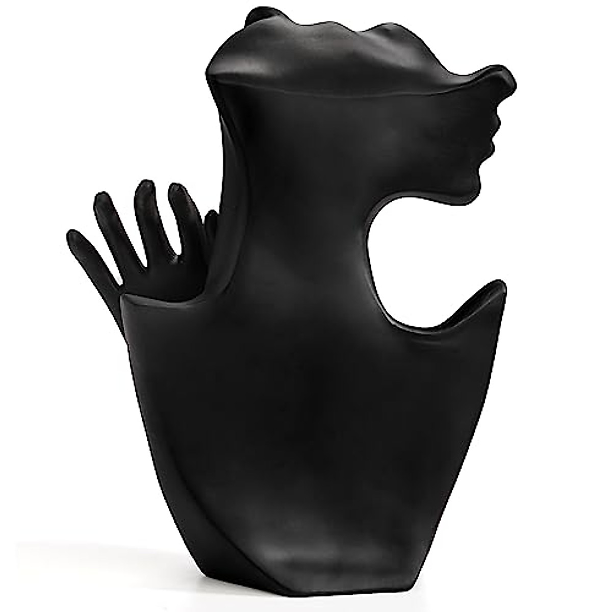 SOUJOY Jewelry Mannequin Stand Set, Earring Display with Hand, Resin Bust Holder Organizer for Show Jewelry, Necklace, Earrings, Rings