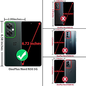 TJS Compatible for OnePlus Nord N30 5G Case, with Tempered Glass Screen Protector Dual Layer Hybrid (Magnetic Mount Friendly) Shockproof Drop Protection Impact Phone Case (Black)